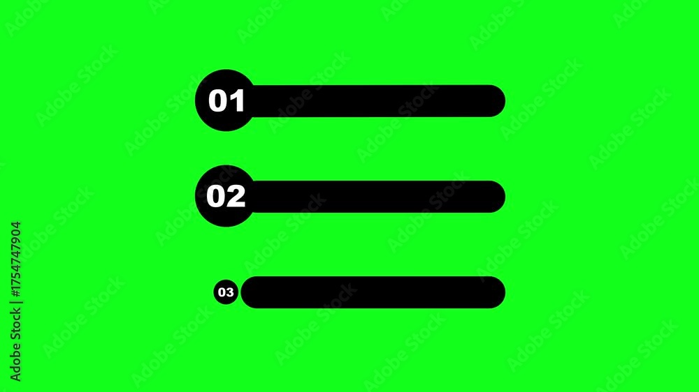 Quiz Animation. Question answers template with green background ...