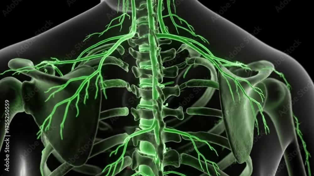 Lymphatic System Animated Visualization Human Anatomy Thoracic Duct ...