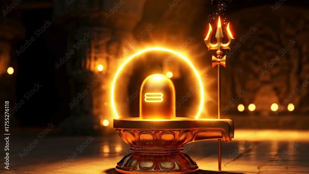 Shiva Lingam in Indian Temple ,Worship of Lingam ,Spiritual Lingam ...