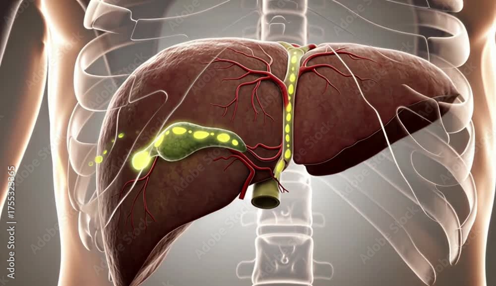 Human Liver 3D Animation – Realistic Anatomy and Function Visualization ...