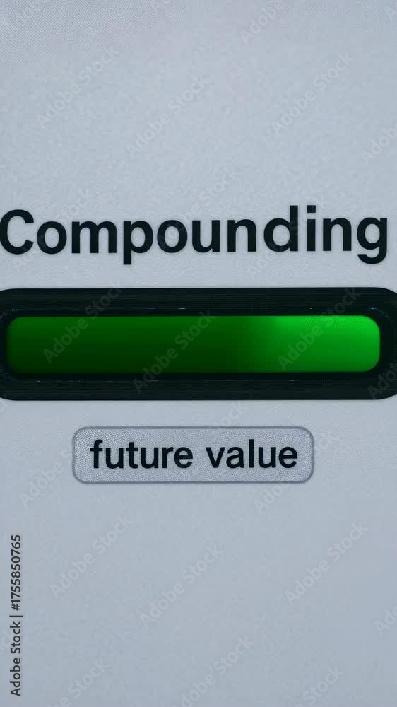 Vidéo Stock Compounding future value time value money grows steadily ...