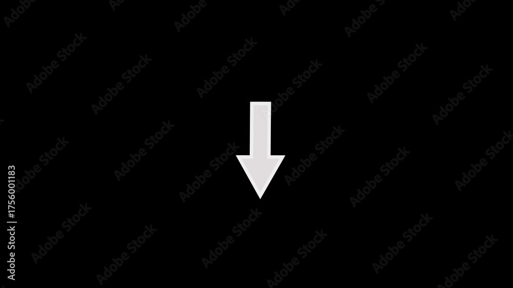 down arrow road sign left side black background .business faster go ...
