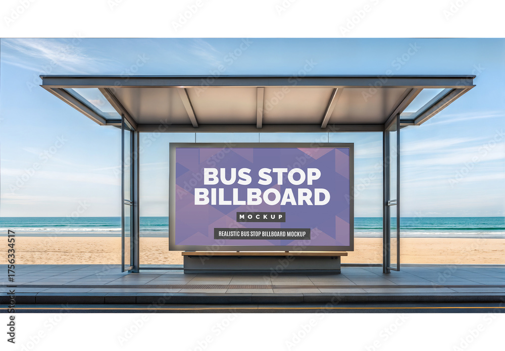 Bus Stop Mockup 60 Stock Template | Adobe Stock