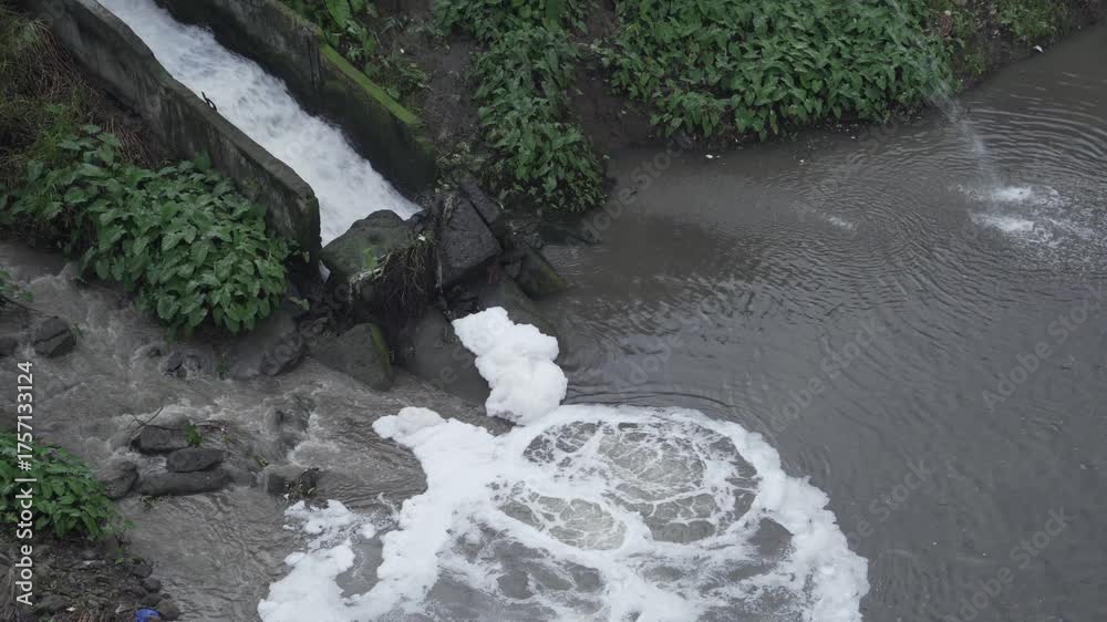 Sewerage releasing toxic untreated sewage and industrial wastewater in ...