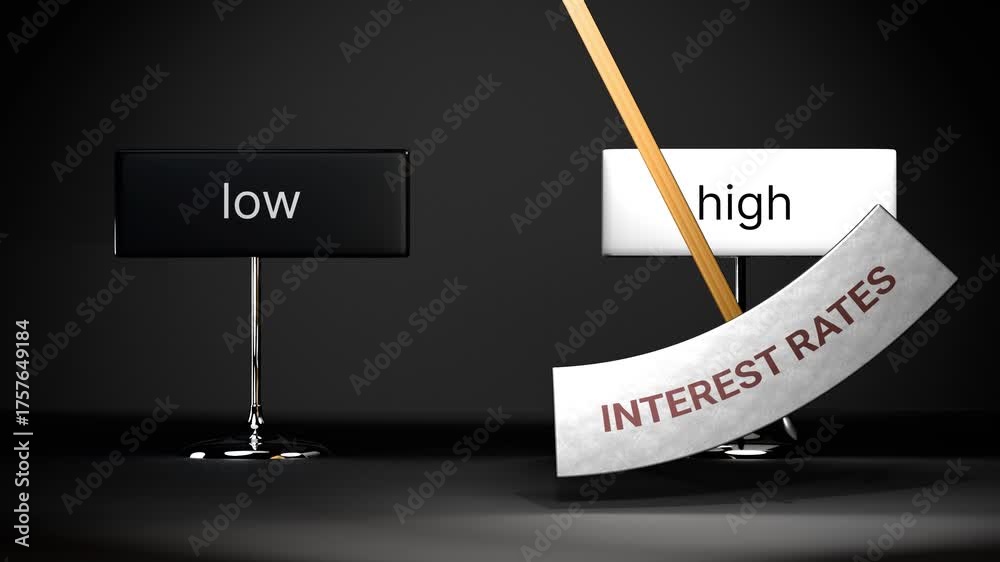 Interest rates cycles between low and high. Visualizing a repeated ...