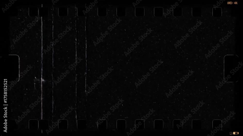 Vintage Film Grain Overlay Effect: Authentic Old Film Strip Texture ...