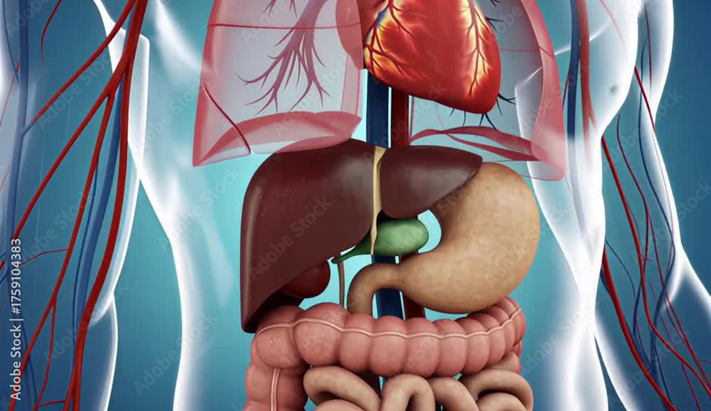 Internal Organs 3D Animation – Realistic Human Anatomy Visualization in ...