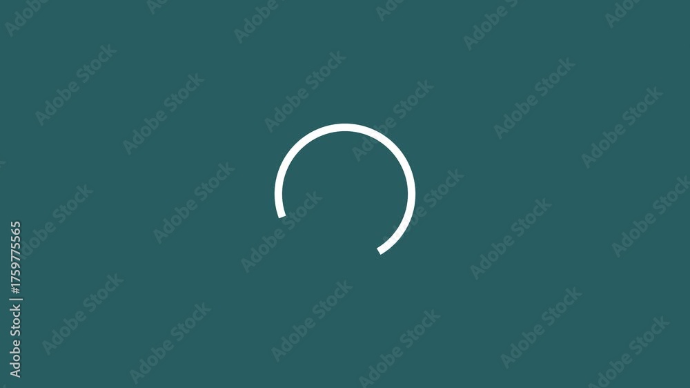 Minimal Loading Animation Loop | Smooth Circular Progress Indicator ...