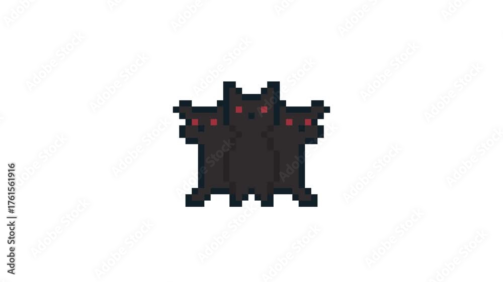 Video Stock 8-bit pixel art greek mythology monster cerberus. looped ...