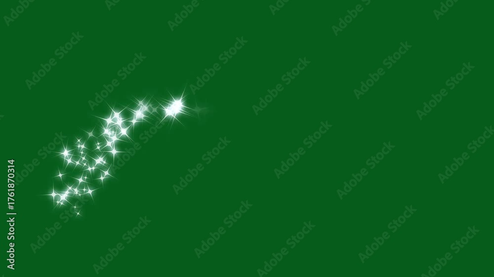 Twinkle stars line glitter sparkles, sparkling stars shine animation ...