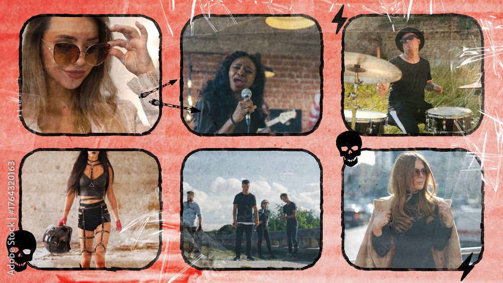 Cardboard Split Screen Kit 07 Stock Template | Adobe Stock