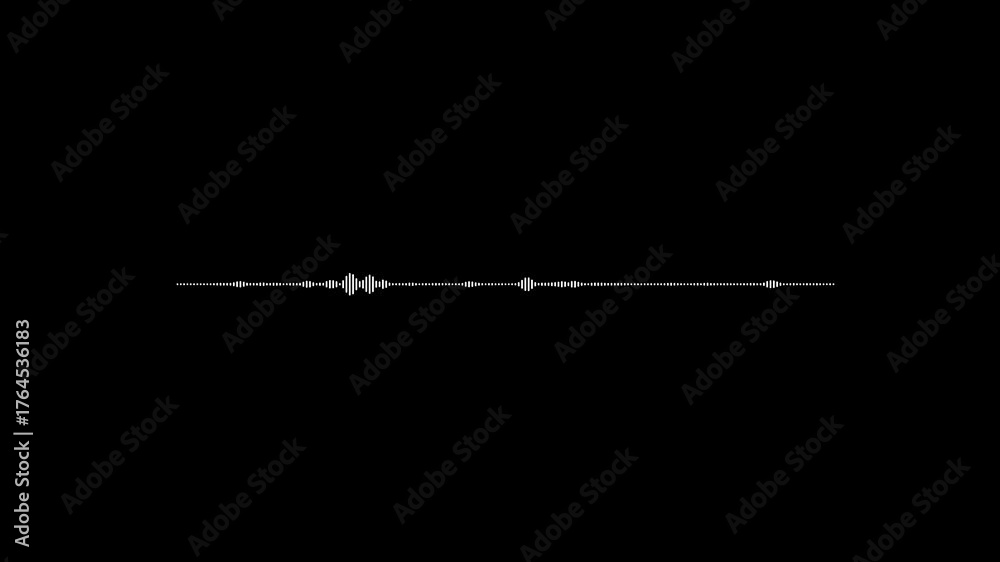 Glowing Waveform Equalizer Motion Background. Glitch Audio Wave. sound ...