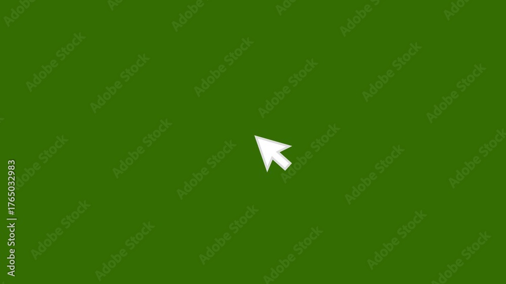 mouse cursor click animation. mouse click arrow bar and push button bar ...