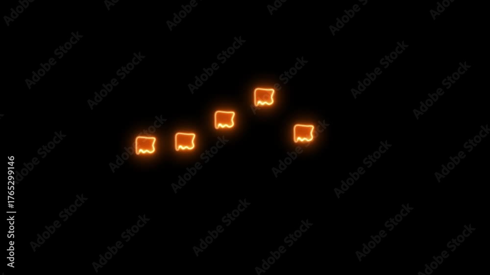 unique loading animation with fire burning flame effect on transparent ...