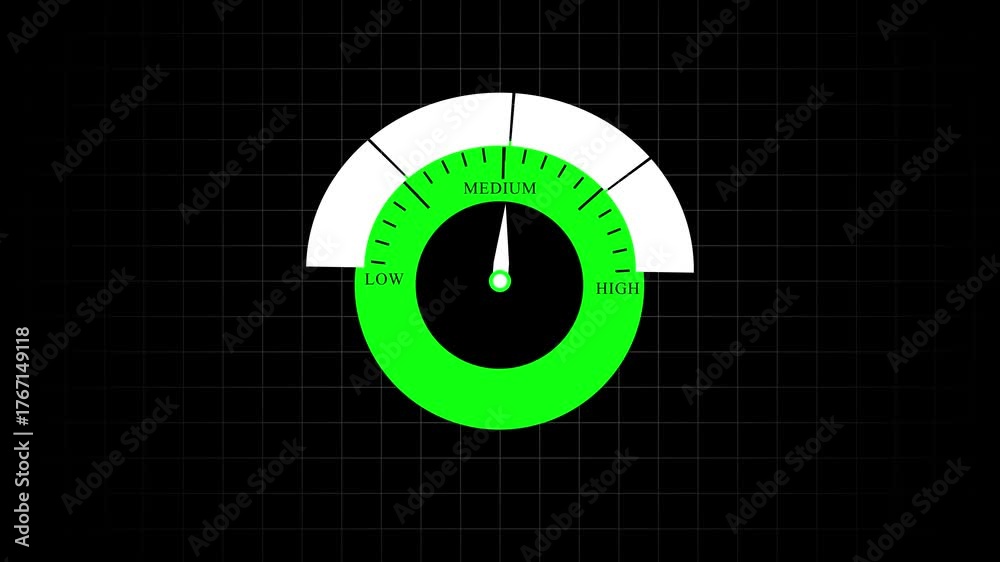 Miter level measuring animation. A colorful speed miter animation on ...
