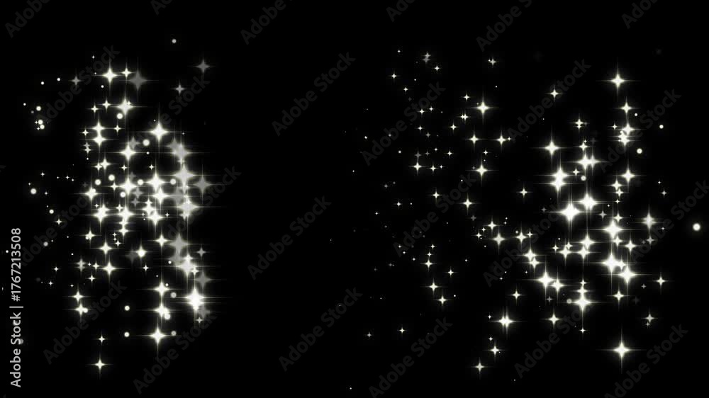 Golden glitter sparkle trail, shimmering particles transition, fairy ...