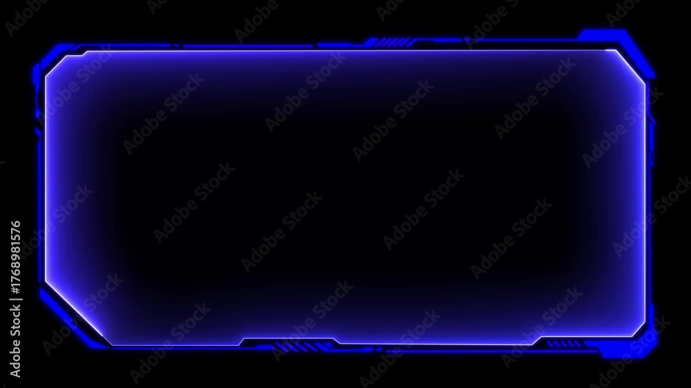 Universal technology line and frame video overlay futuristic HUD head ...