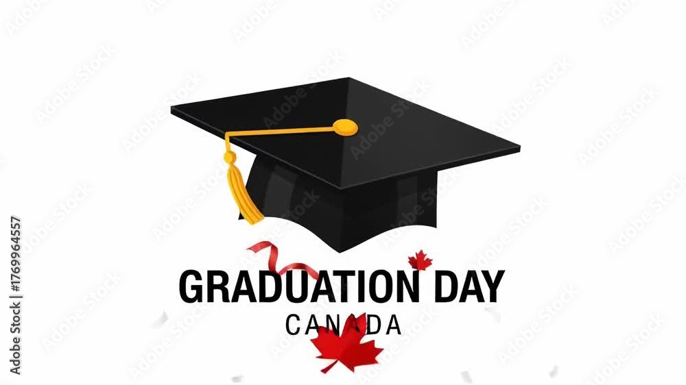 Celebrate Canadian Graduation Day with Confetti and Maple Leafs, A ...