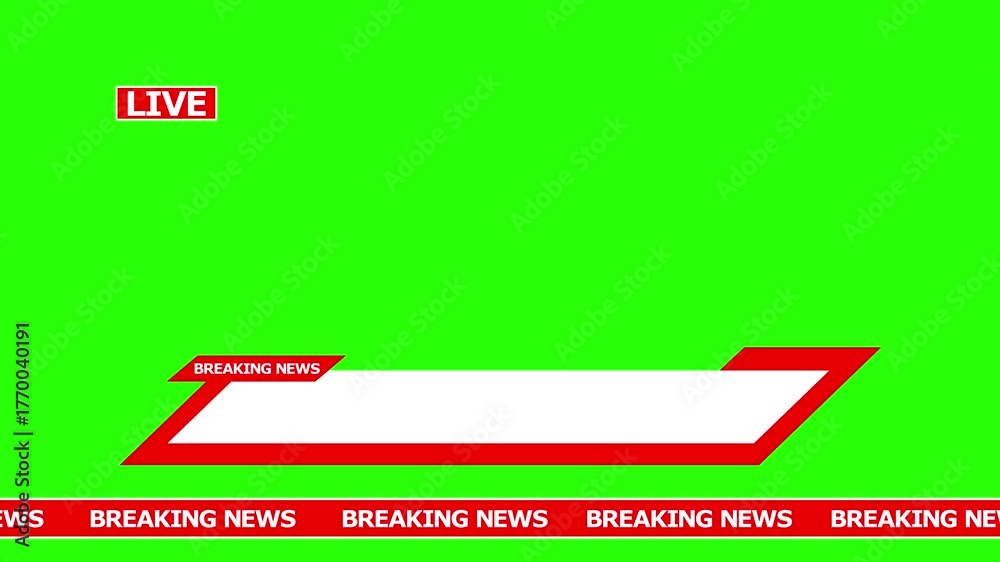 Breaking News 4K Background Animation with Green Screen for footage ...