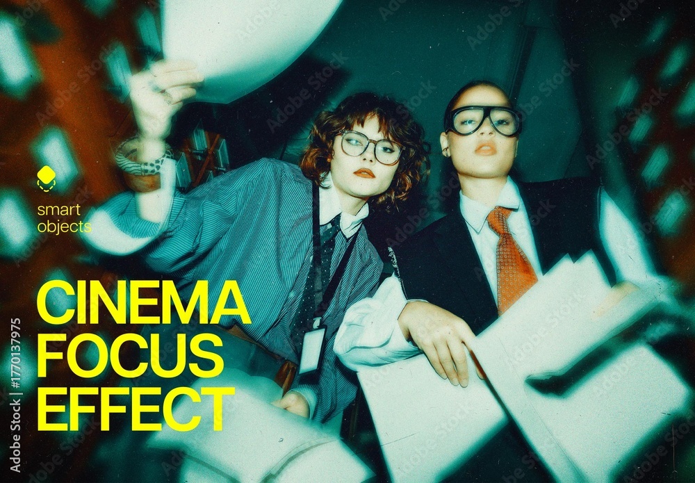Soft Cinema Focus Effect Mockup Stock Template | Adobe Stock