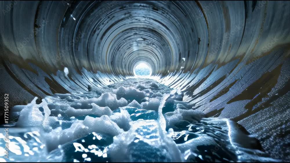 Tunnel of Flow: An internal perspective reveals an expansive tunnel ...