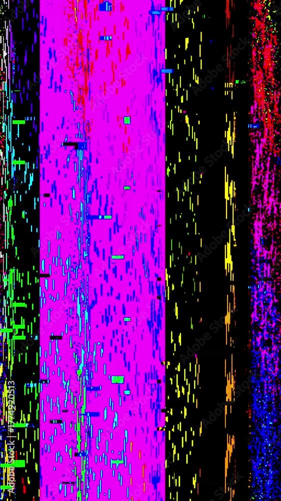 Vertical Glitch VHS TV Overlay delivers retro analog VHS textures with ...