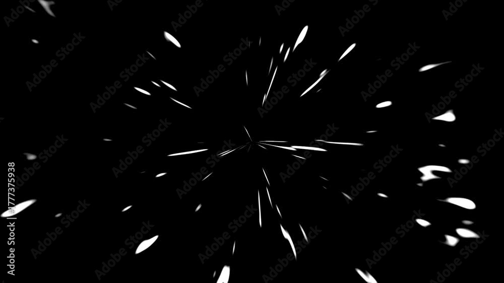Cartoon Zoom Speed Line Transparent Background, Dynamic Anime Motion ...