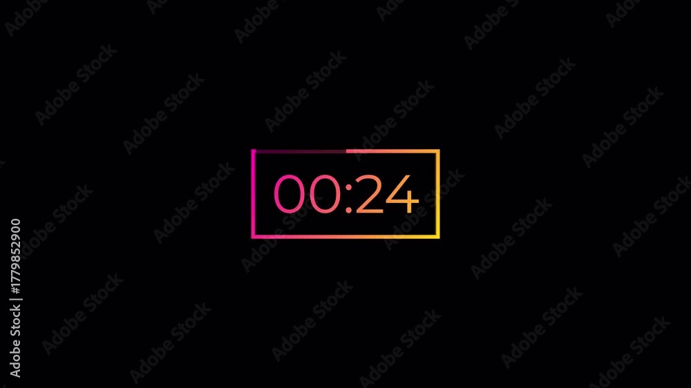 30 second countdown animation in 4k, 30 seconds circle countdown timer ...