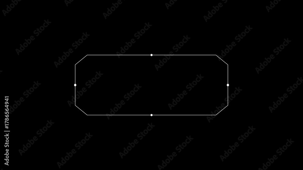 Hud callout rectangle text box animation, scoreboard, modern the future ...