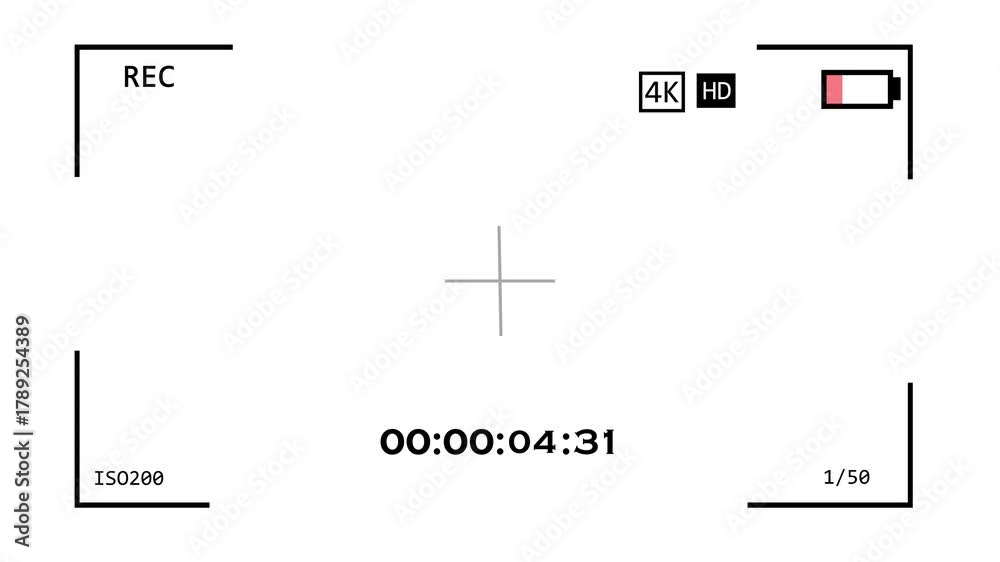 Video camera recorder screen frame background. cinematic digital ...