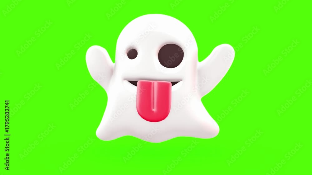 Ghost 3d emoji animated. Ghost 3d emoji animated 4k on green screen ...