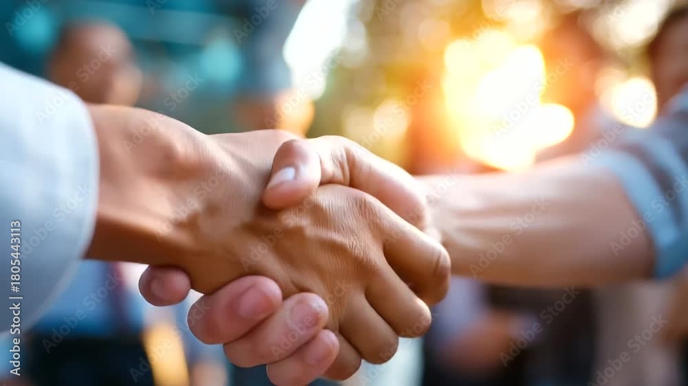 Group of young business people having a meeting shaking hands handshake ...