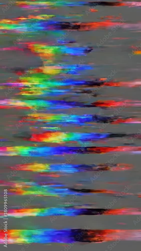 Continuous looping animation featuring rapid horizontal bands of RGB ...