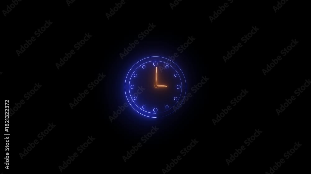 Clock Motion Animation, Time Lapse Clock Intro, Rotating Clock Logo ...