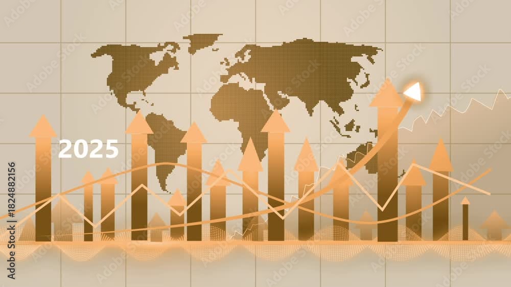 Financial Growth Forecast 2025 to 2026 Animation, 2026 Business Graph ...