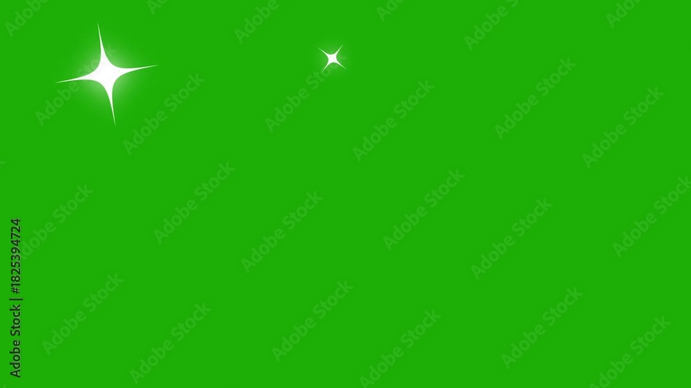 Vidéo Stock Twinkling effects for 2d cartoon effect on green screen ...