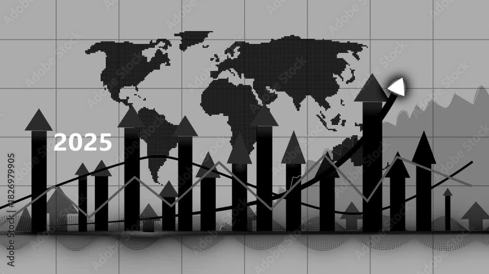 Financial Growth Forecast 2025 to 2026 Animation, 2026 Business Graph ...