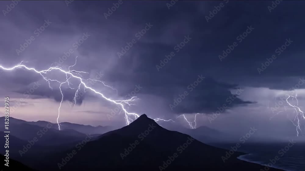The visual spectacle of a supercell storm, where intense lightning ...