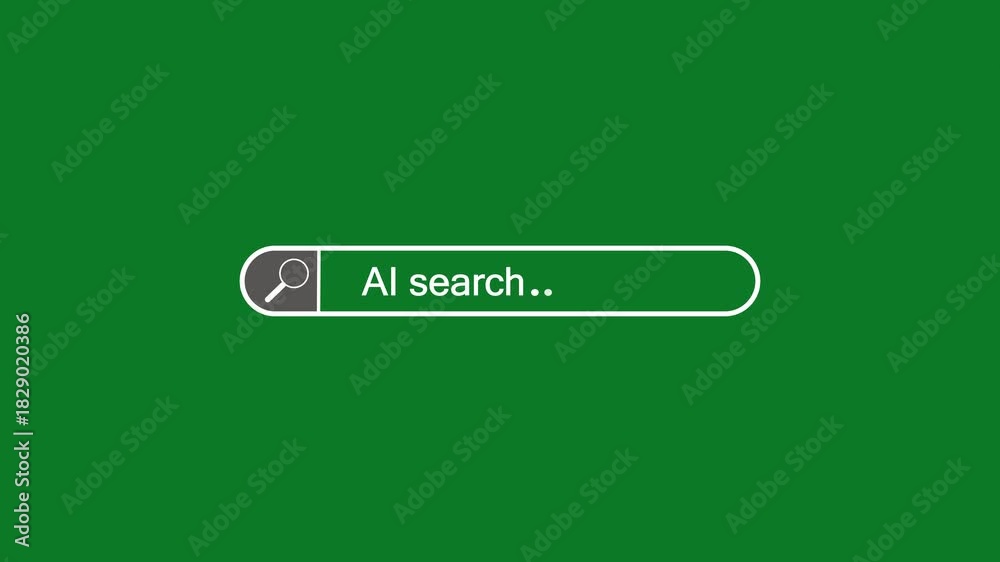 Ai search engine artificial intelligence search bar technology concept ...