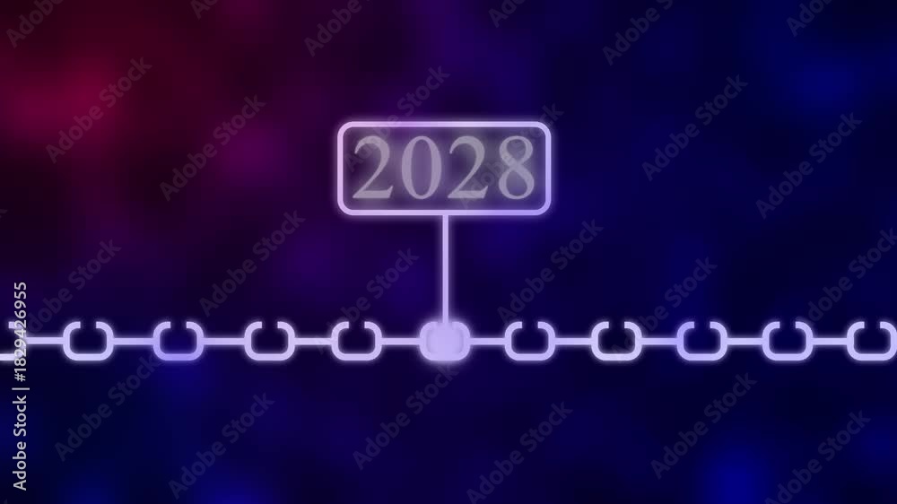 Scrolling Timeline Year Animation, 2028 Scrolling Timeline Year ...