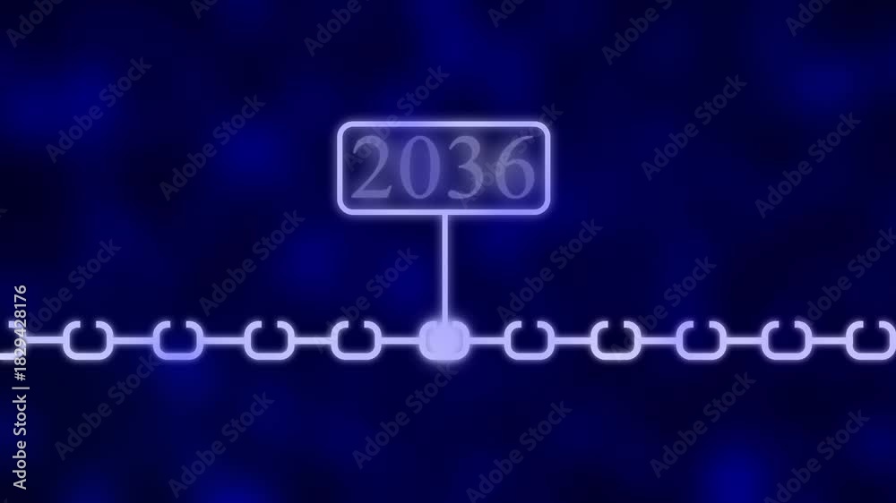 Scrolling Timeline Year Animation, 2036 Scrolling Timeline Year ...