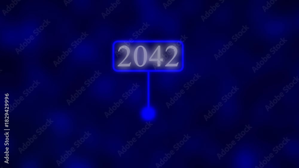 Scrolling Timeline Year Animation, 2042 Scrolling Timeline Year ...