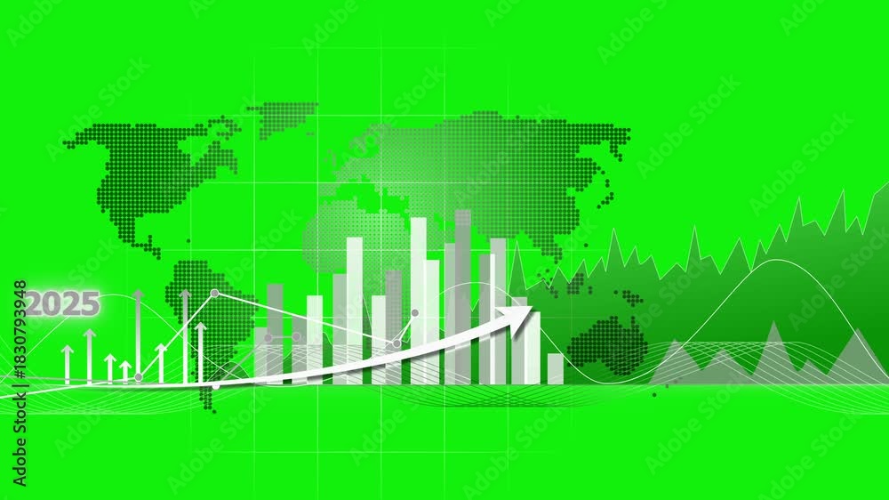 Video Stock Futuristic Financial Growth Graph for 2025 to 2026 ...