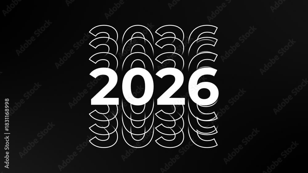 2026 text word typography lettering inscription animation, animated ...