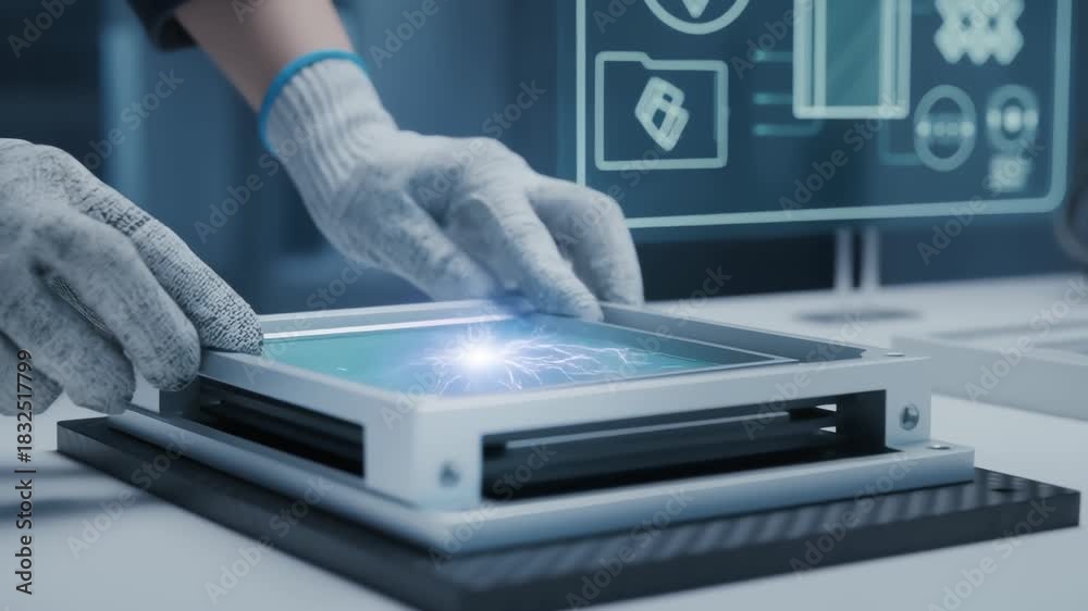 Vidéo Stock Hydrogen fuel technology drives future energy innovation ...