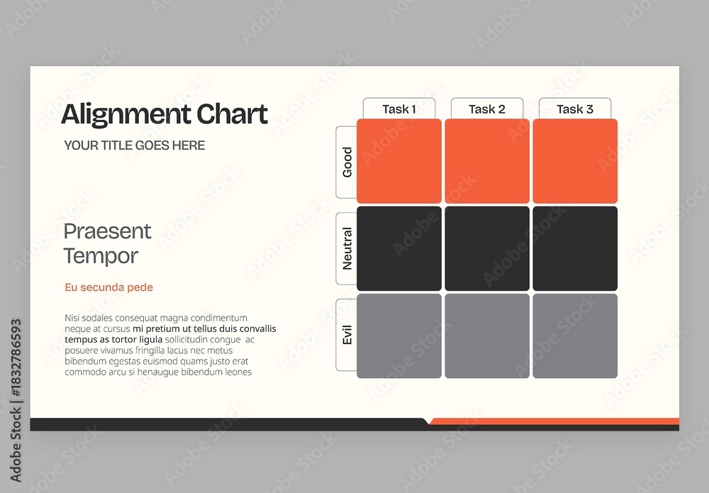 Alignment Chart Infographic Vector – Character Alignment Grid Template ...