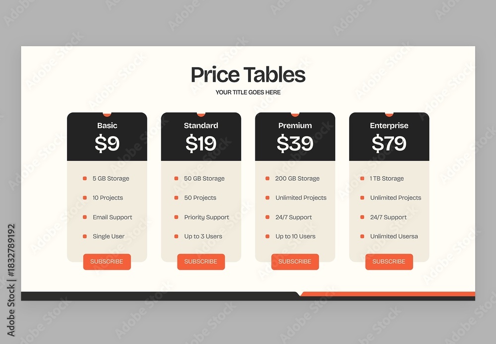 Price Table Infographic Vector – Pricing Comparison Chart, Plans and ...