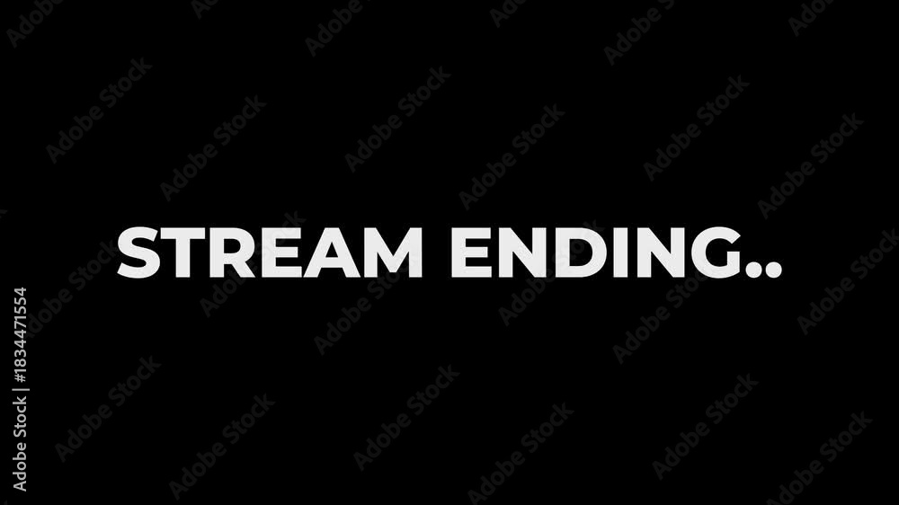Minimalist Stream Ending Screen Animation for Livestream Outro and ...