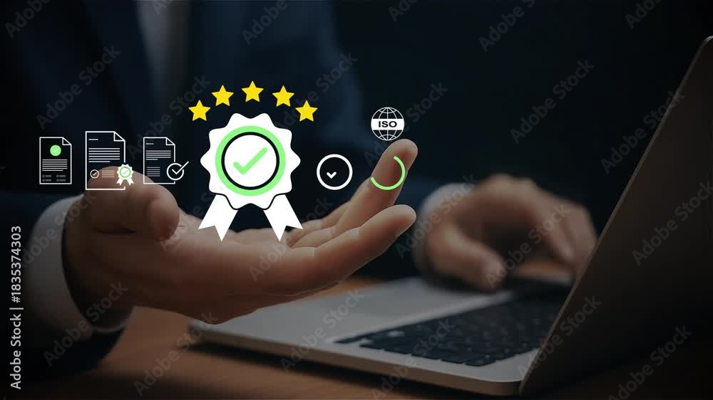 Quality Assurance and ISO Certification Concept with Business ...