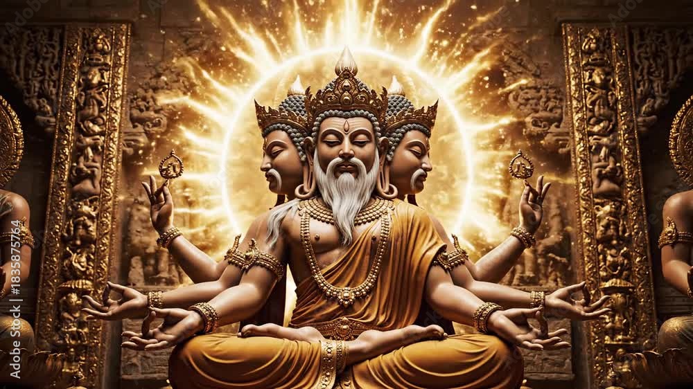 Lord Brahma - The Creator God in Hindu Mythology and Cosmic Divinity ...